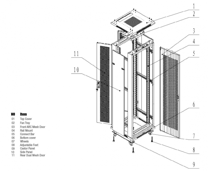 SPCC Network Rack Cabinet