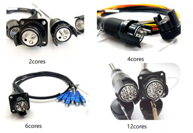 Outdoor Tactical Fiber Optic Cable Assembly With Military Tactical ...