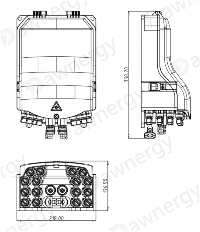 16 Core Fast Pre Connected Fiber Optic Distribution Box With Waterproof ...