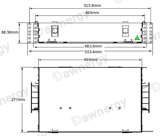 24/48/96 Fiber Count Plastic Fiber Patch Panel Cassette with SC Simplex ...