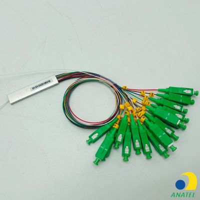 Mini Type PLC Splitter With Connectors Low PDL High Reliability And ...