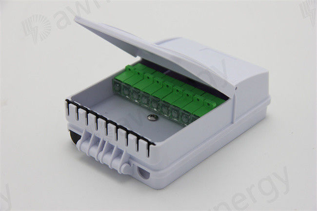 9 Core Fiber Optic Distribution Box With 1X8 Or 1X9 Mini Type PLC Splitter