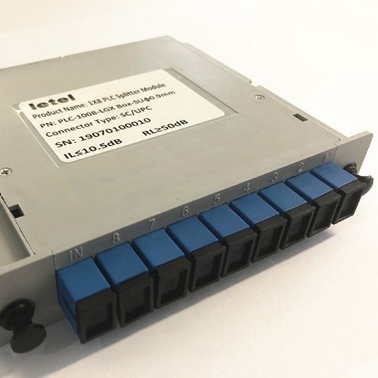 1X8 PLUG-IN TYPE FIBER OPTICAL PLC SPLITTER Low PDL High-reliability