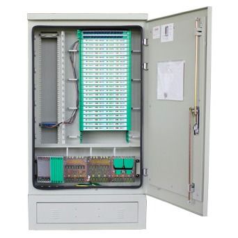 288 Core Steel Fiber Ditribution Cabinet With Plug-In Type Splitter ...