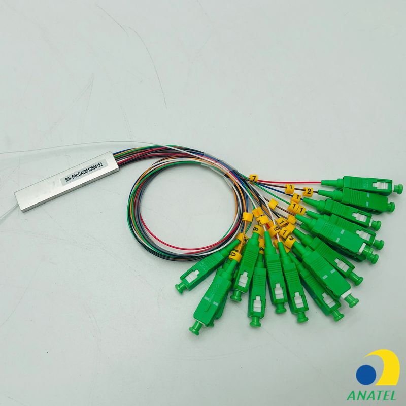 Mini Type PLC Splitter With Connectors Low PDL High Reliability And ...