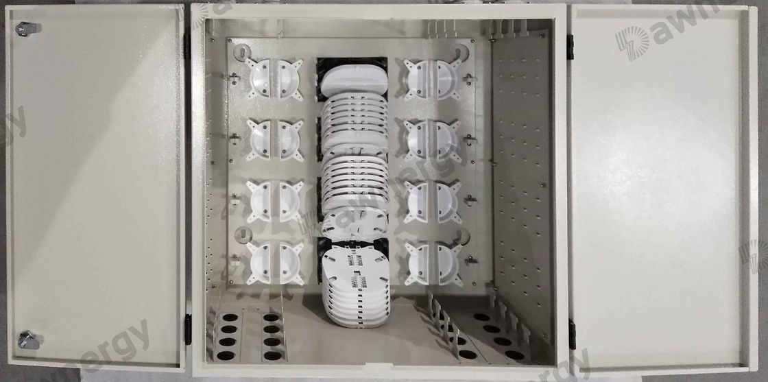 Wall Mounted Fiber Optic Distribution Box With PLC Splitter 24F/Tray ...