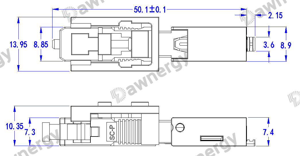 DA-PFC-50K Fast Connector Fiber Type SM G652D/G657A1/G657A2