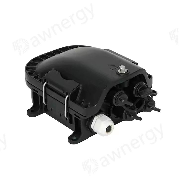 12 Ports Pre Connectorized IP68 PC ABS Black Fiber Splice Distribution Box