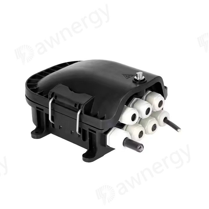 81*124/52mm PP Fiber Distribution Box IP68 12 Fusion Capacity Wall ...