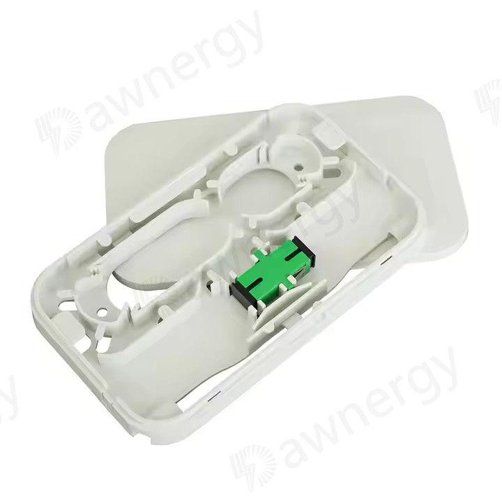 Lightweight Fiber Optic Termination Boxes White 60g Weight for Easy ...