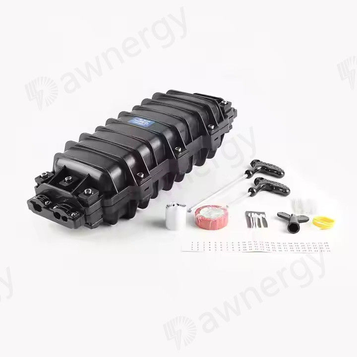 Inline Fiber Optic Splice Closure - 6 Port IP68 Sealed Box