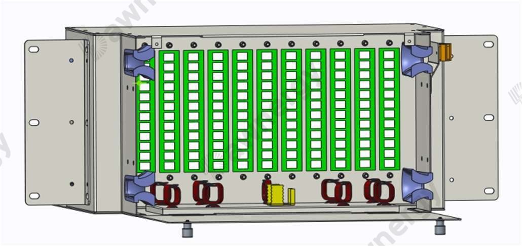 1.2mm Cold-rolled Steel Optical Distribution Frame for Versatile Fiber ...