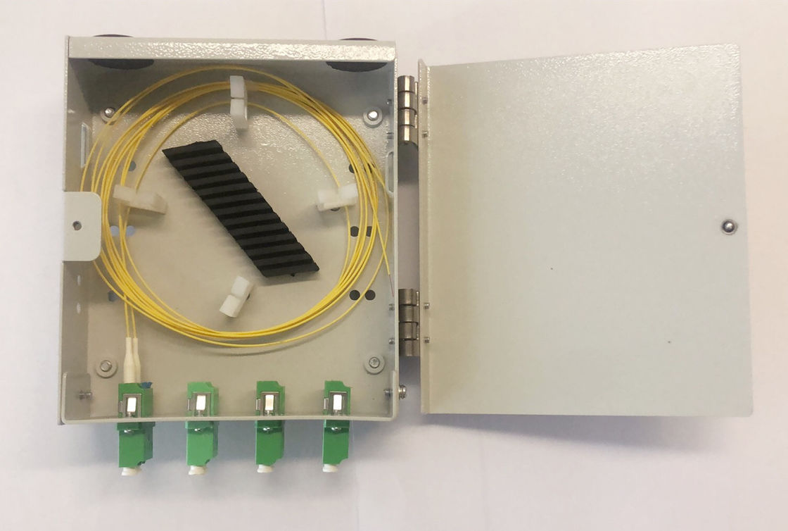 Indoor Wall Mounted Fiber Optic Distribution Box for 8F Duplex LC FTTX ...