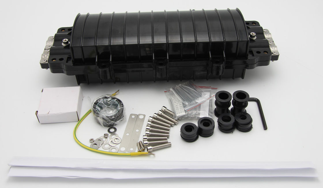 IP68 Aerial Fiber Optic Splice Closure 72 Core In-Line Type