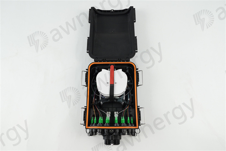 16 Core Fiber Optic Distribution Box With 1 X 8 / 1 X 16 PLC Splitter