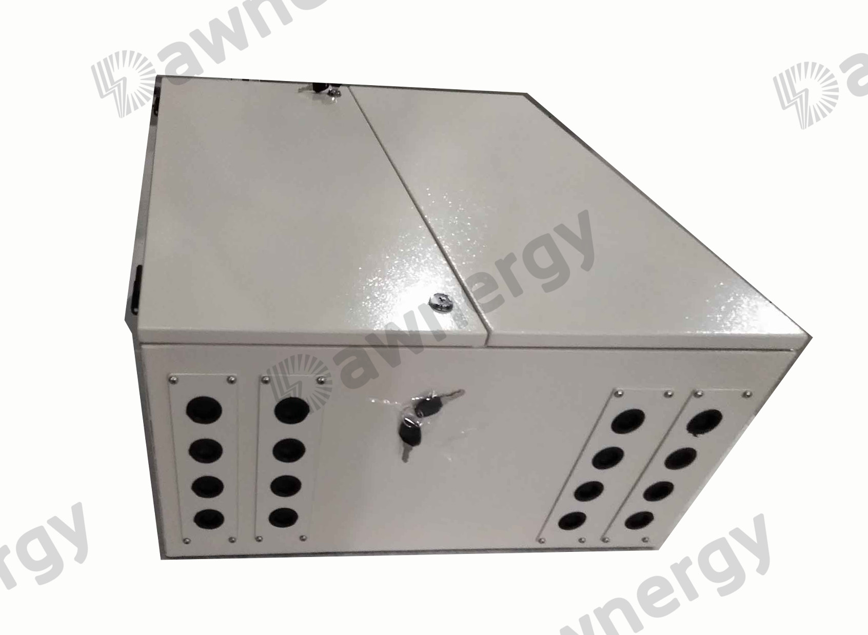 2 Cold Roll Steel 24F PLC Fiber Optic Distribution Boxes For Indoor ...