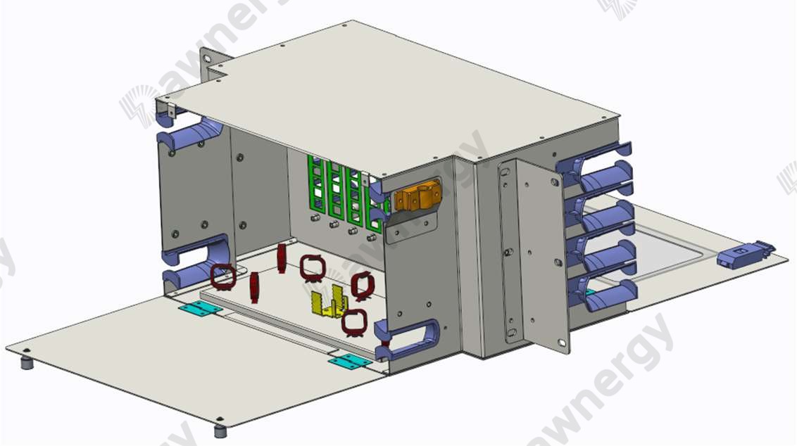 SC/APC Adapter Type DA-ODFU 144F Fiber Optic Distribution Frame Unit ...
