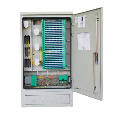 576 Core Steel Single Door Outdoor Fiber Distribution Cabinet