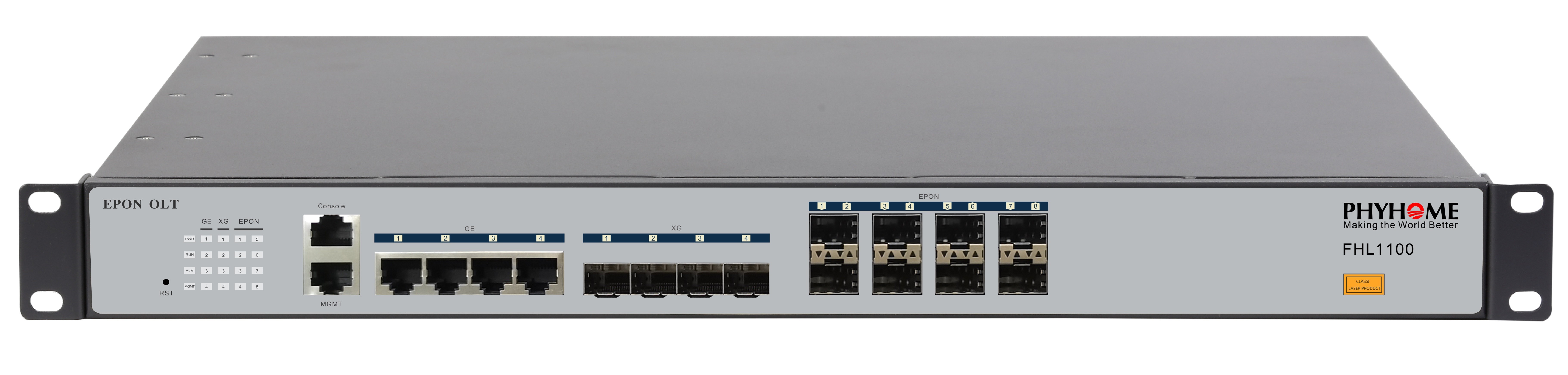EPON OLT 8PON 4GE 4x10G SFP FHL1100-8 Optical Network Unit OLT