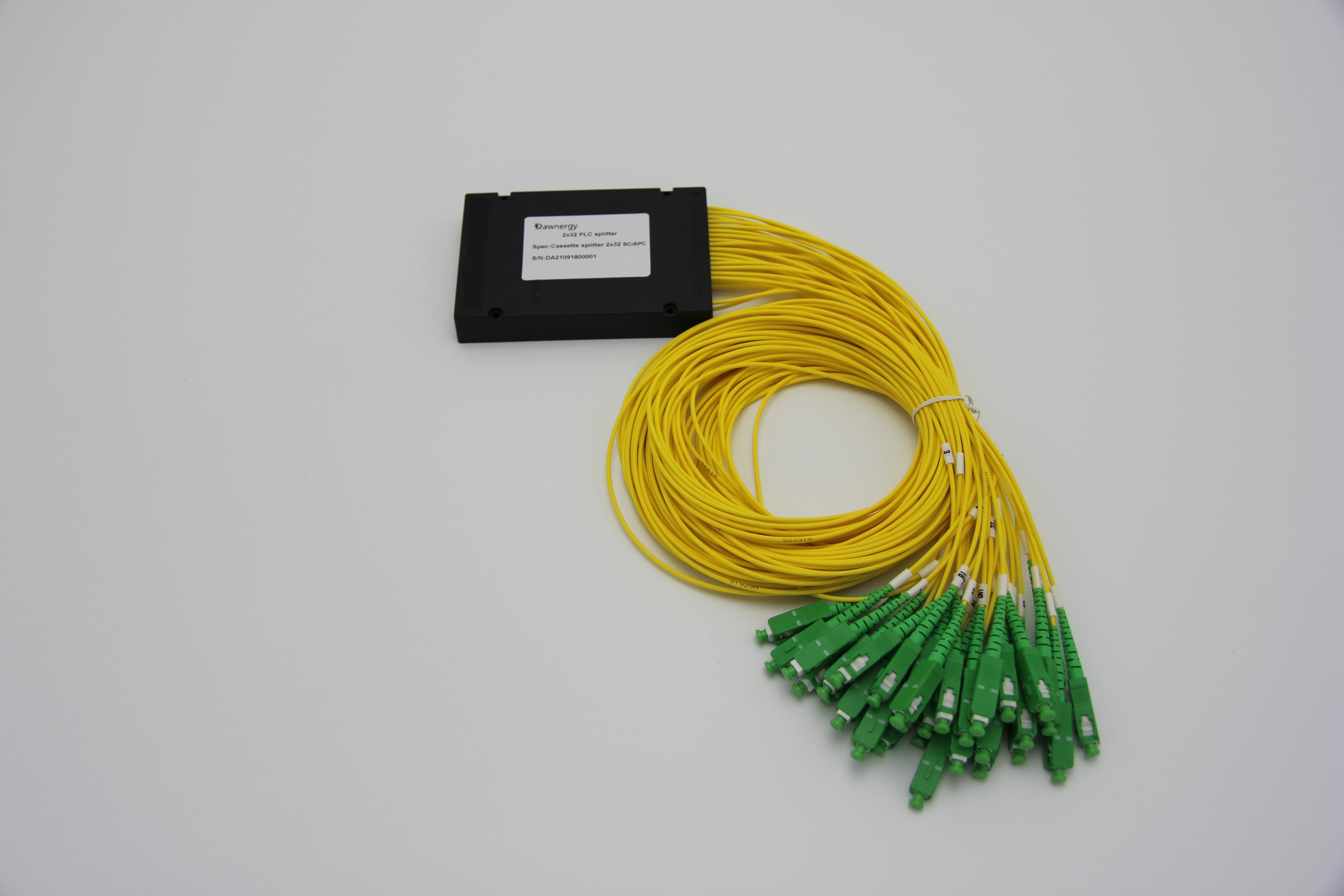 1xN 2xN Cassette Type Fiber Optical PLC Splitter