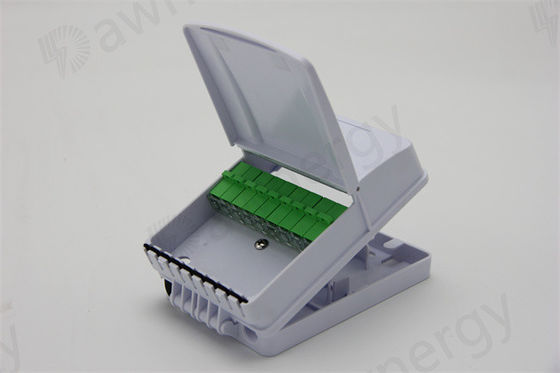 9 Core Fiber Optic Distribution Box With 1X8 Or 1X9 Mini Type PLC Splitter