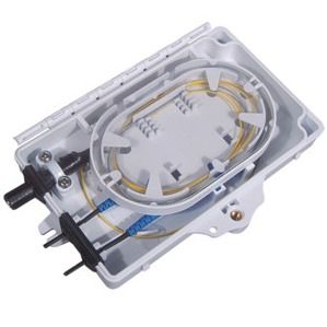 2 Core Fiber Distribution Box, PC+ABS, IP65, Splicing/Stripping/Jumper ...