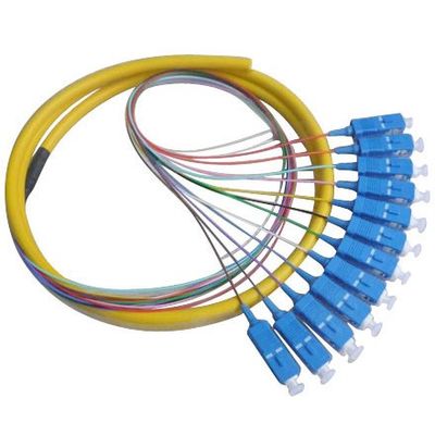 2-48F Indoor Bundle Fiber Optic Pigtail Cable w/ SC/FC/LC/ST/E2000 ...