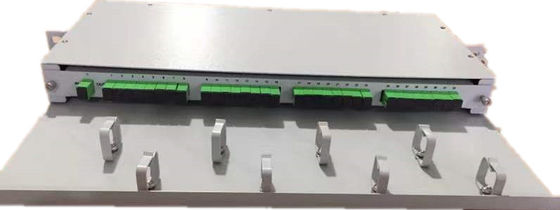 1XN 2XN Rack Mount Type Fiber Optical PLC Splitter