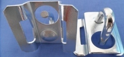 Fiber Optic Cable Fittings S Type Fixation / Galvanizing Steel / C Type Hook