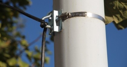 Fiber Optic Cable Fittings Steel Hoop / Coiling Ring / Triangle Type Hook