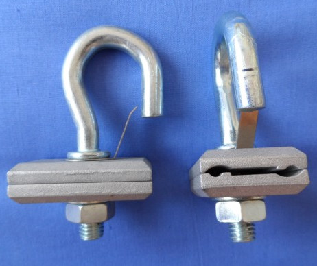 Galvanizing Steel Fiber Optic Cable Fittings Bracket Hook / Spiral Hook ...